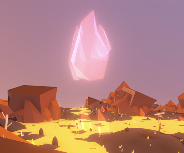 ArtStation - Lavaland - Low Poly Stylized Environment | Game Assets