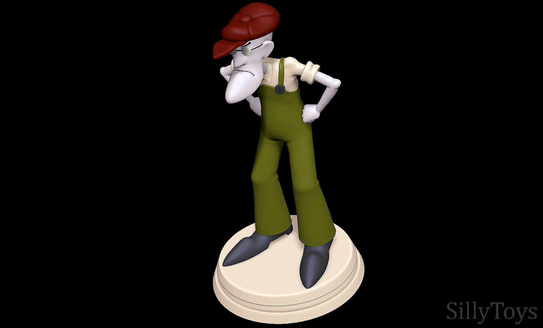 ArtStation - Eustace Bagge - Courage the Cowardly Dog 3D print model ...