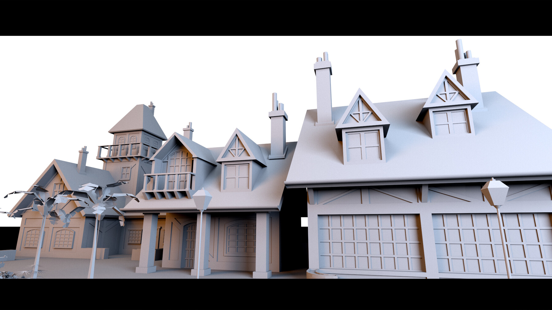 ArtStation - 3 Old Houses- 3d Model | Resources