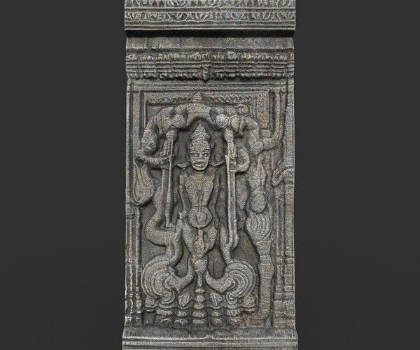 ArtStation - Low poly Ancient Hindu Temple Wall modular Ultra HD 16K ...