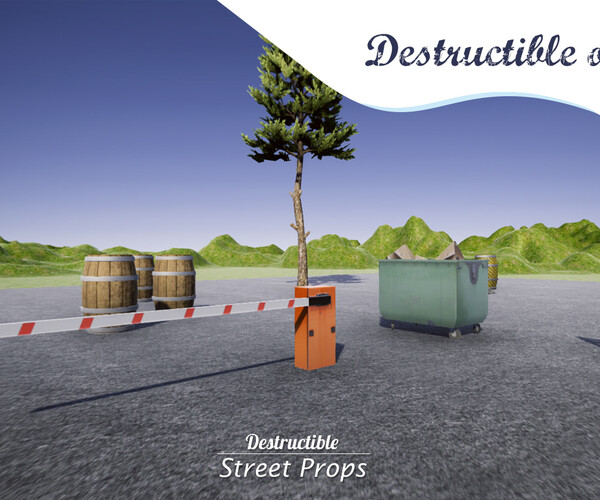 ArtStation - Destructible street props (Unity and UnrealEngine) | Game Assets