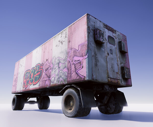 Artstation Old Trailer Unity And Unreal Engine Game Assets