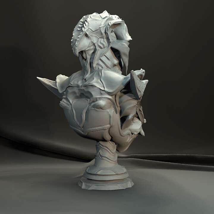 ArtStation - Creature Bust #2 3D PRINT - ZTL, OBJ, STL | Resources