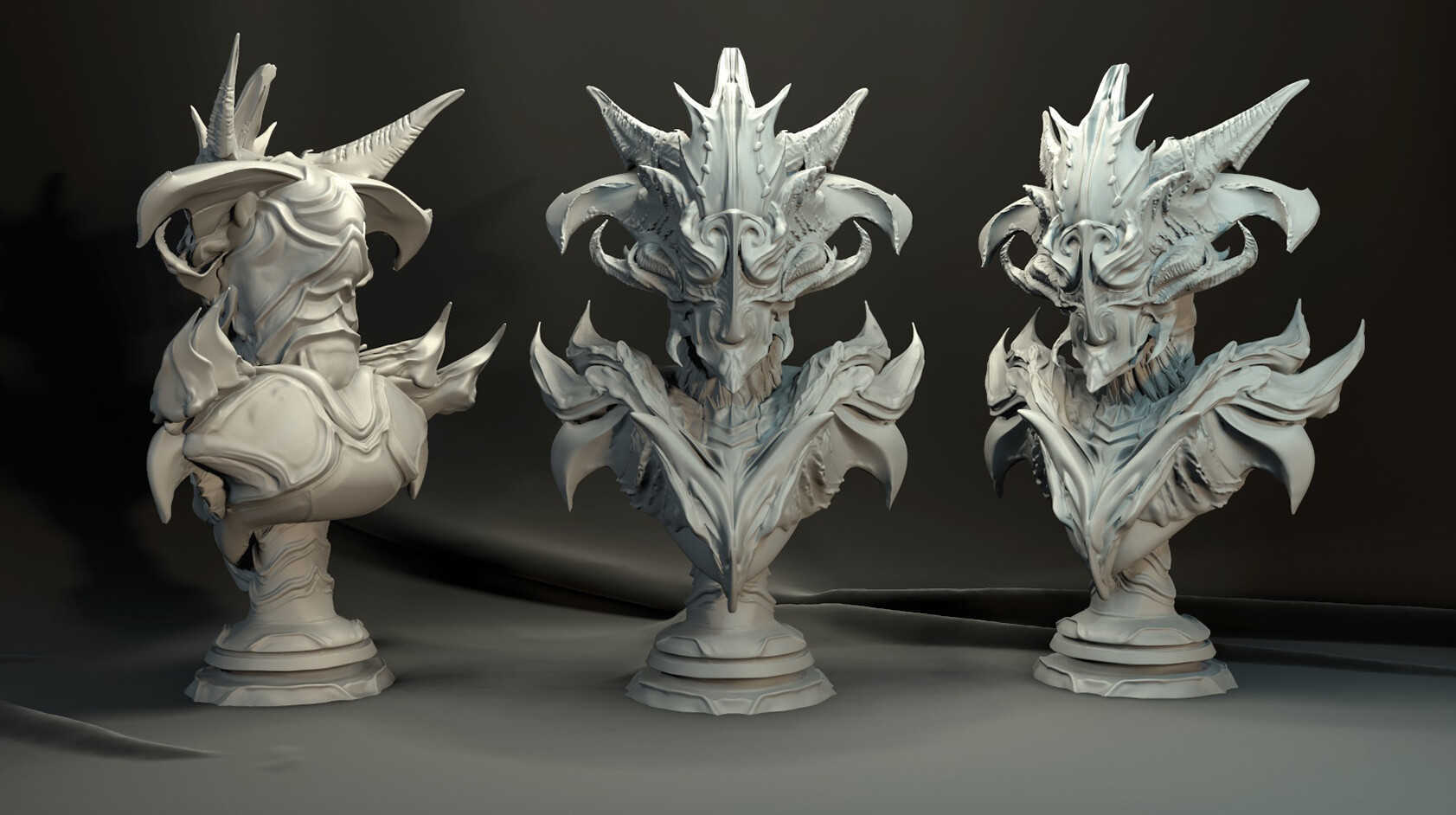 ArtStation - Creature Bust #3 3D PRINT - ZTL, OBJ, STL | Resources