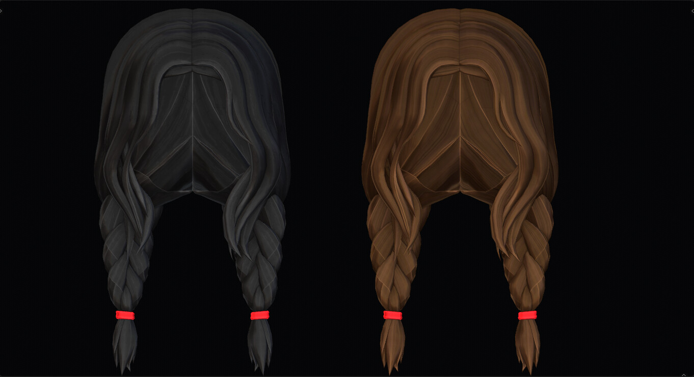 ArtStation - Two women's hair | Resources