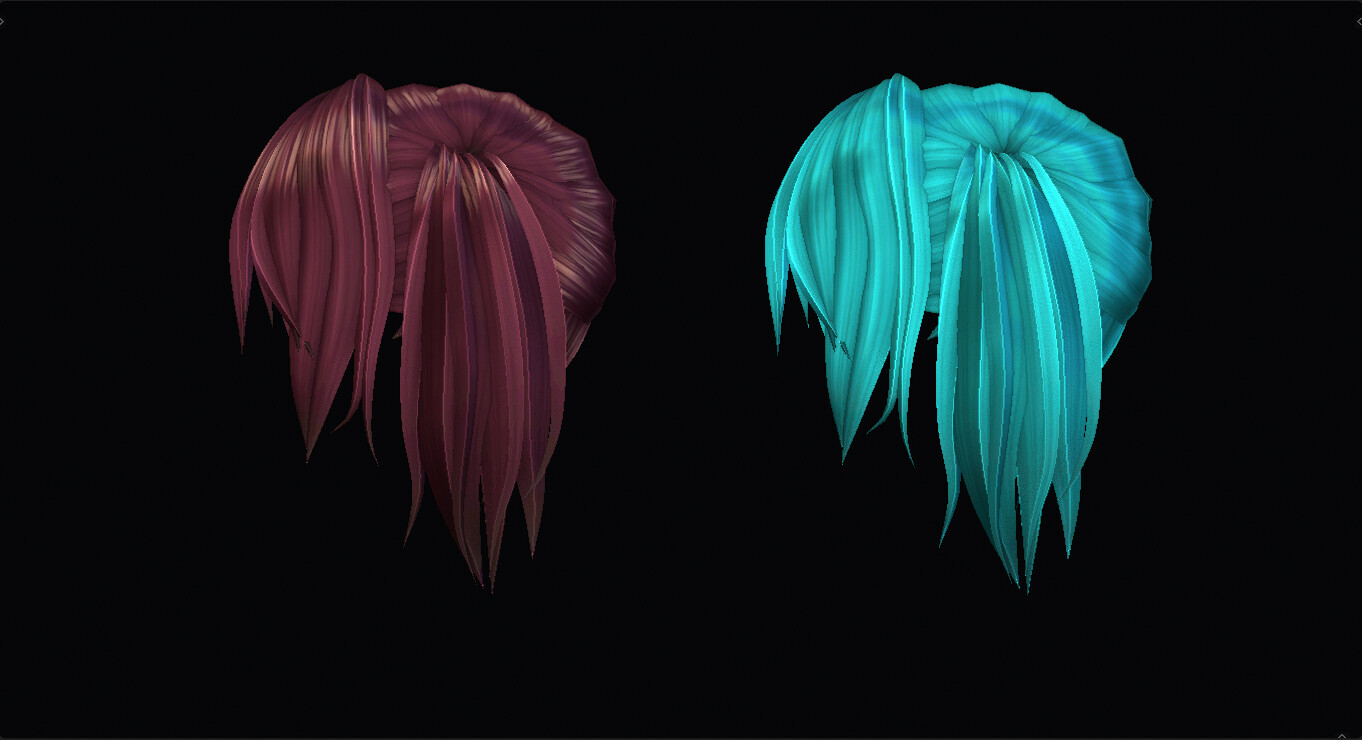 ArtStation - Two womens's hair | Resources