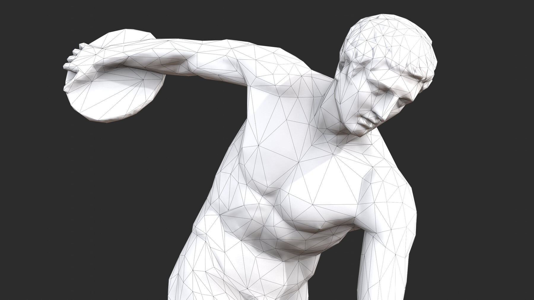 ArtStation - Discobolus Statue - Granite | Game Assets