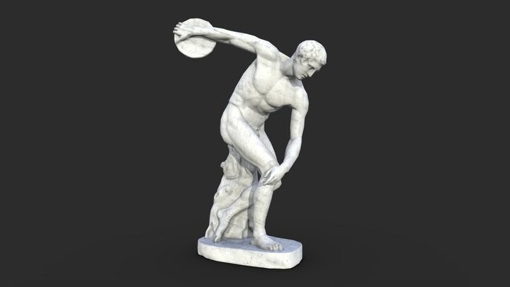 ArtStation - Discobolus Statue - Granite | Game Assets