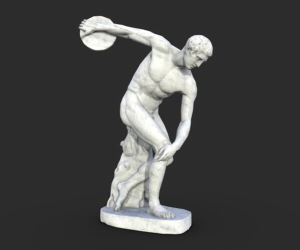 ArtStation - Discobolus Statue - Granite | Game Assets