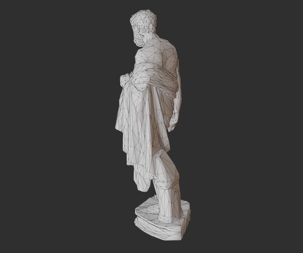 ArtStation - Greek Man Statue - Granite | Game Assets