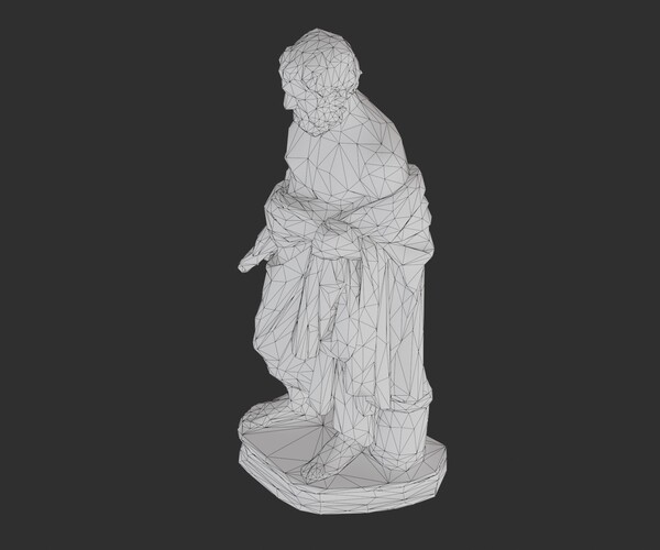 ArtStation - Greek Man Statue - Granite | Game Assets