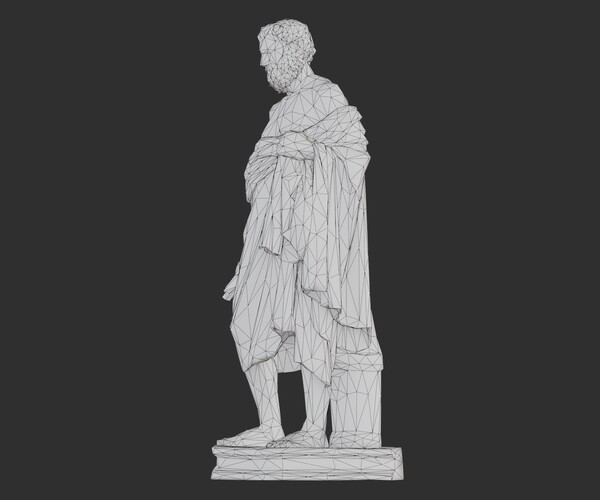 ArtStation - Greek Man Statue - Granite | Game Assets