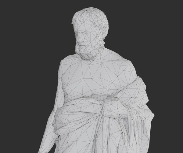 ArtStation - Greek Man Statue - Granite | Game Assets