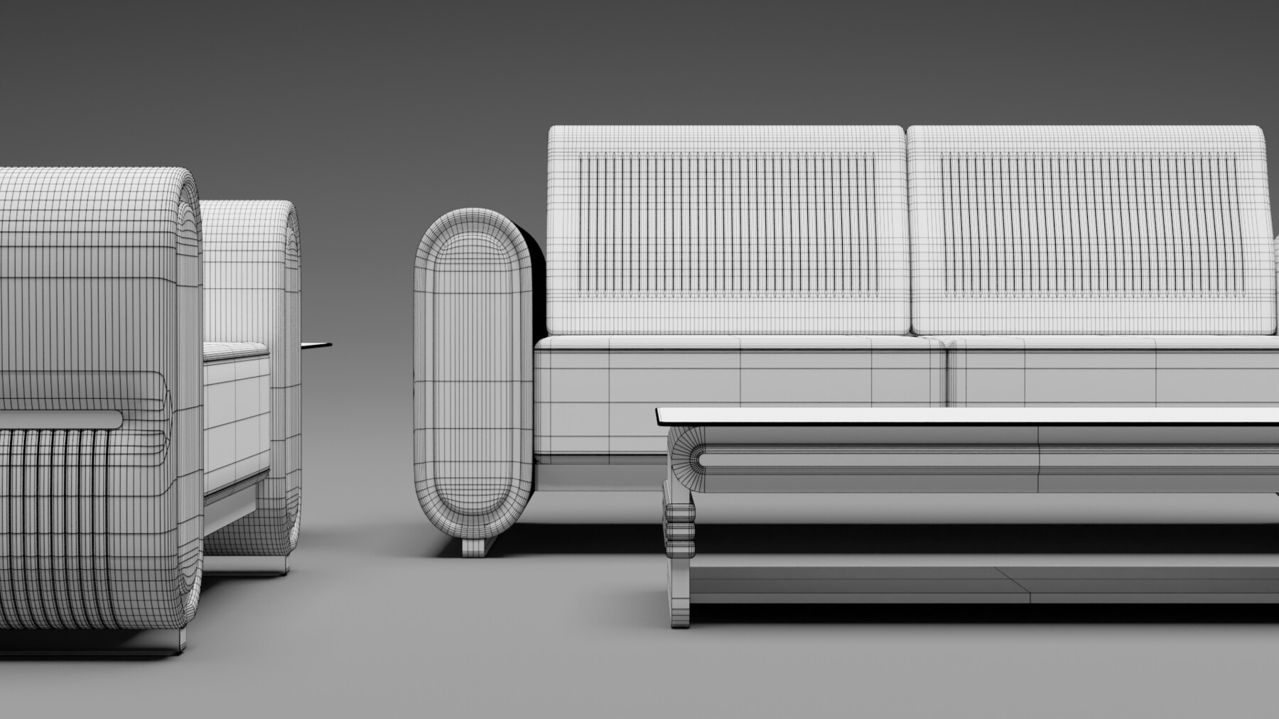 ArtStation - Sofa Set 04 | Game Assets