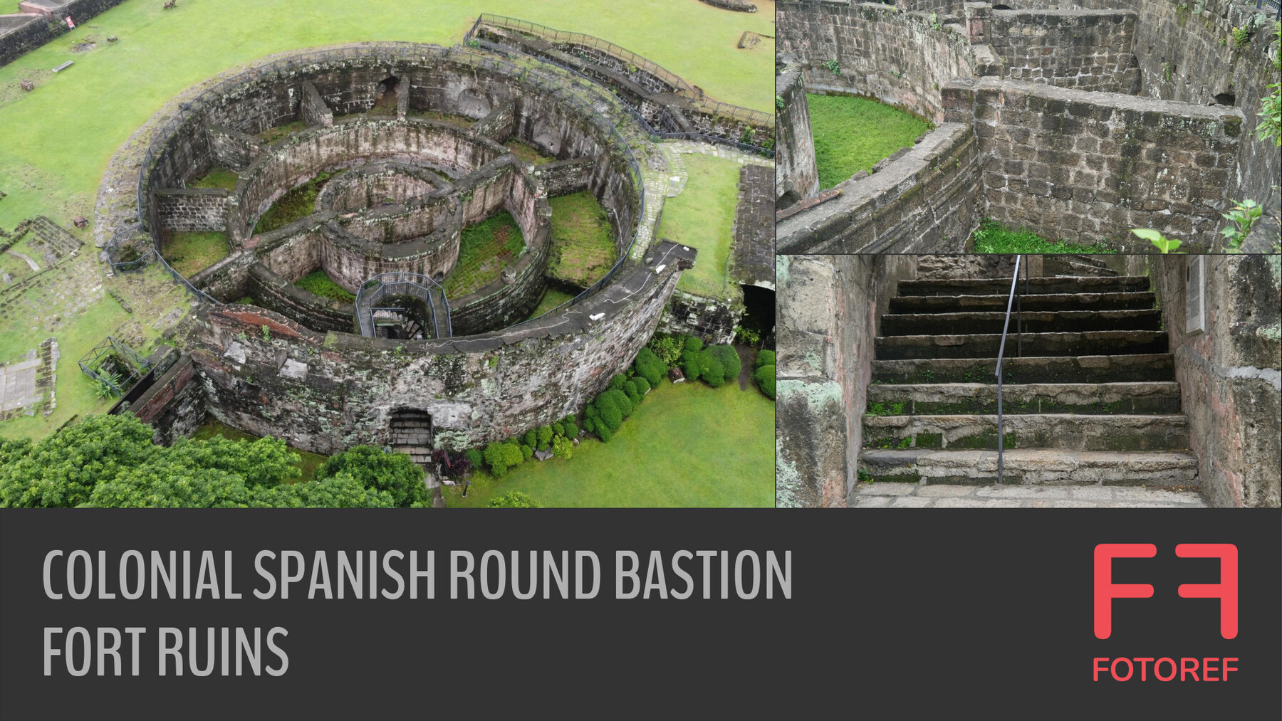 ArtStation - 185 photos of Colonial Spanish Round Bastion Fort Ruins ...