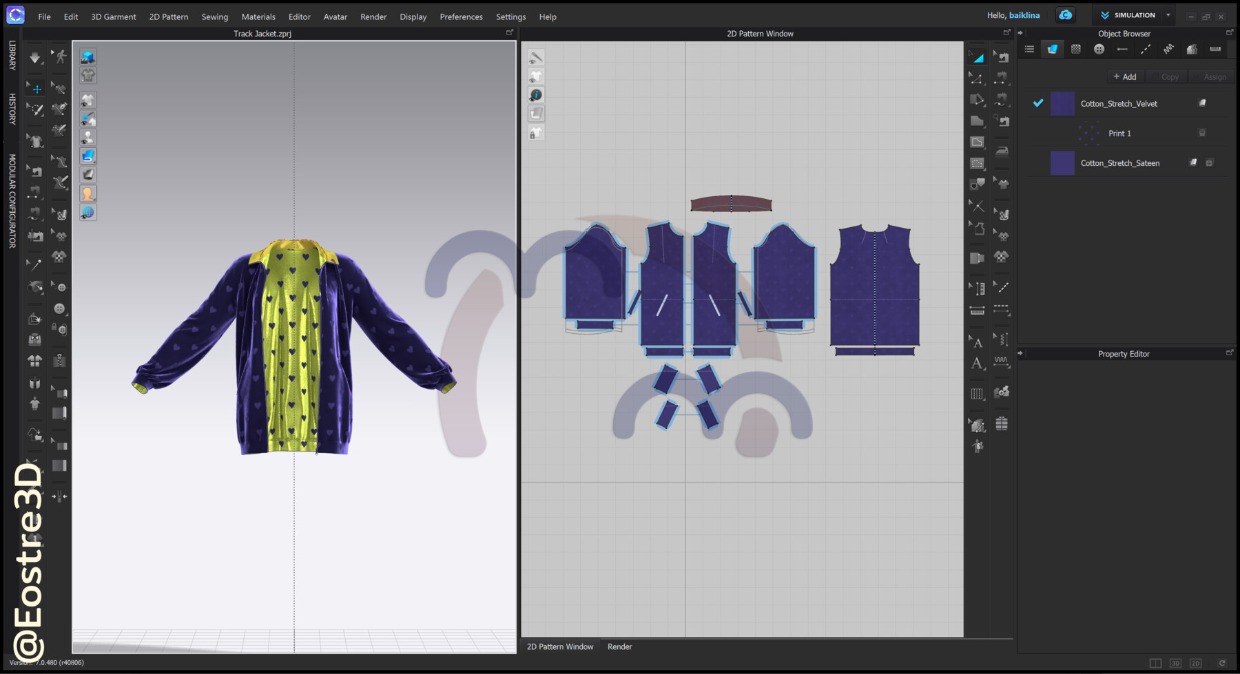 ArtStation - (Womenswear) Heart Track Jacket | Resources