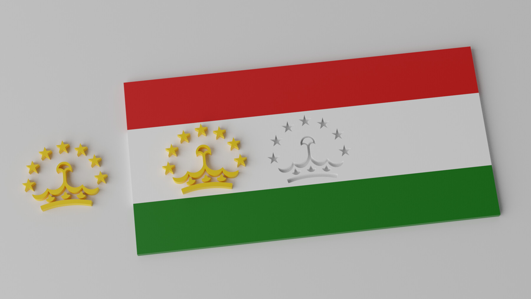 ArtStation - Tajikistan Flag 3D model | Resources