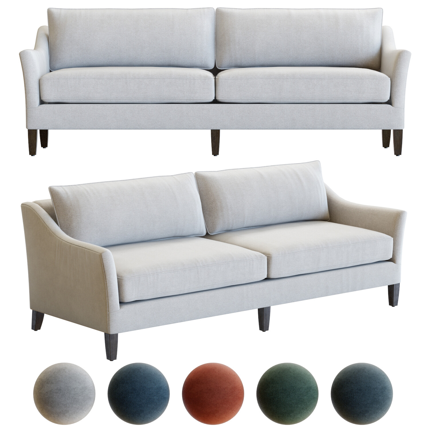 Keely couch crate and barrel store
