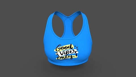 ArtStation - Women Sports Bra | Game Assets