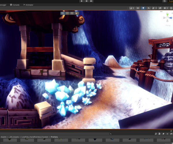 ArtStation - Low Poly Hand Painted Fantasy Crystals Pack for Unity ...