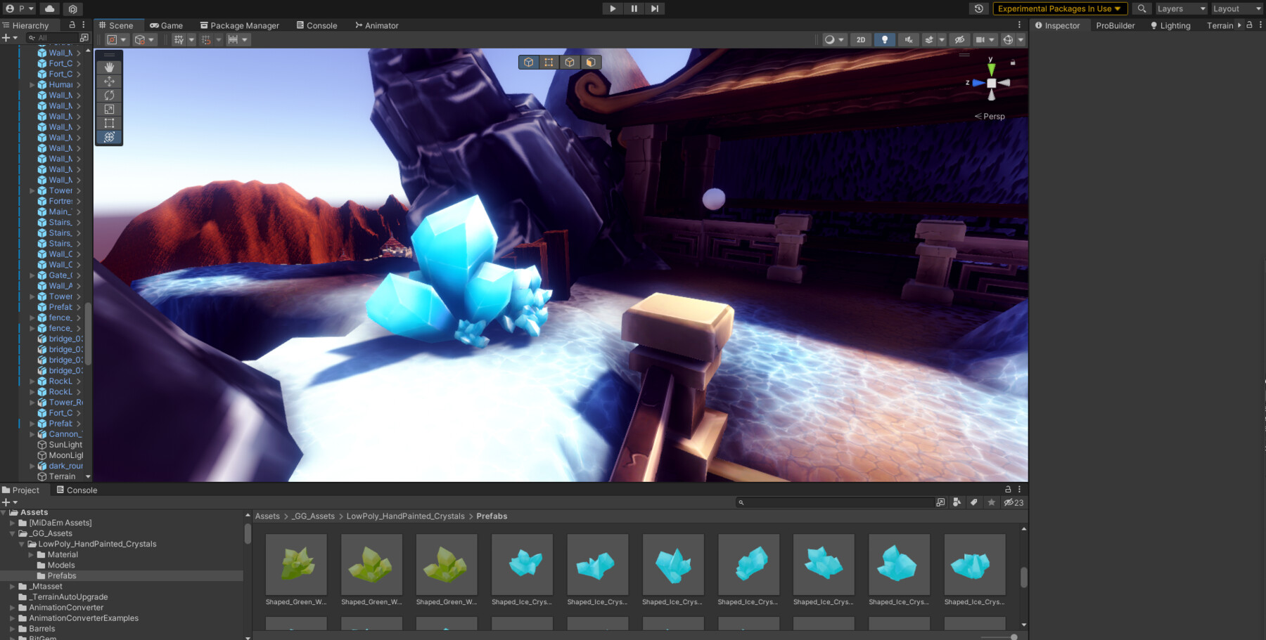 ArtStation - Low Poly Hand Painted Fantasy Crystals Pack for Unity ...