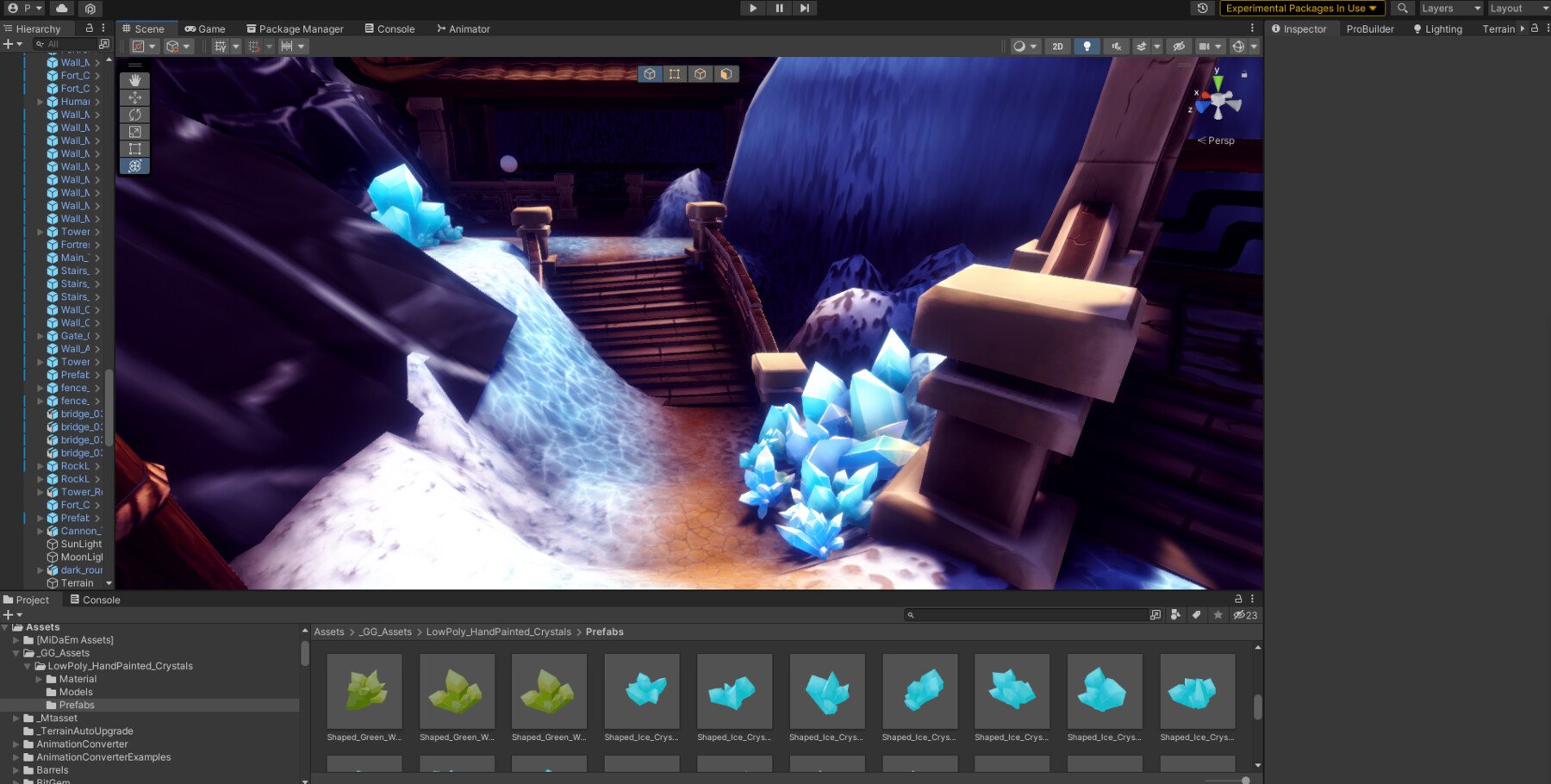 ArtStation - Low Poly Hand Painted Fantasy Crystals Pack for Unity ...