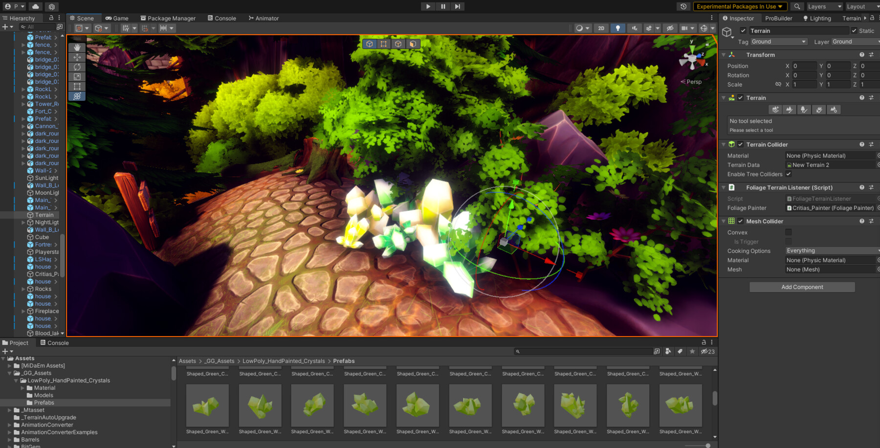 ArtStation - Low Poly Hand Painted Fantasy Crystals Pack for Unity ...