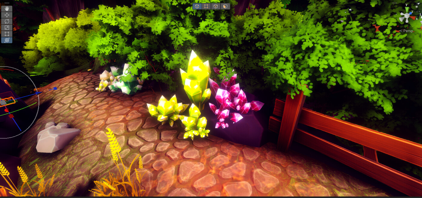 ArtStation - Low Poly Hand Painted Fantasy Crystals Pack for Unity ...