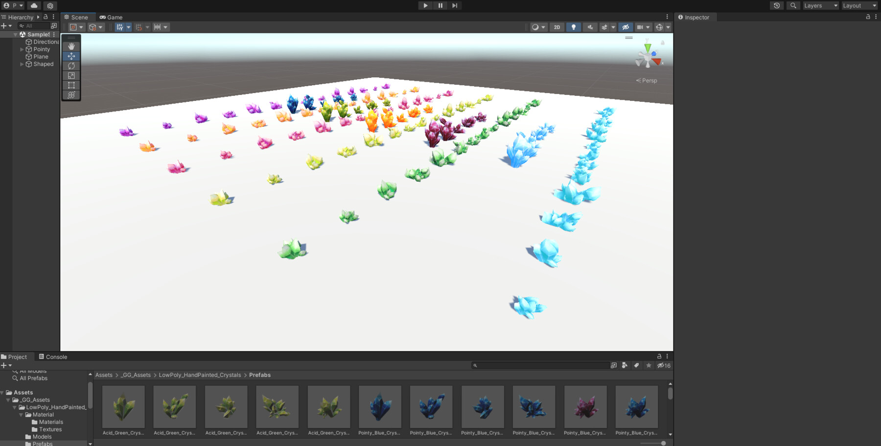 ArtStation - Low Poly Hand Painted Fantasy Crystals Pack for Unity ...
