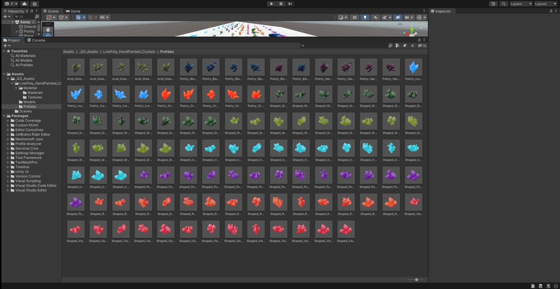 ArtStation - Low Poly Hand Painted Fantasy Crystals Pack for Unity ...
