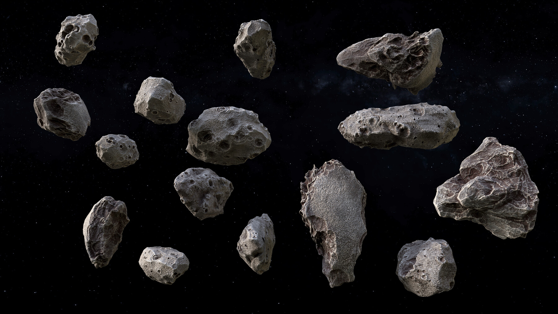 ArtStation - Asteroids Collection | Game Assets