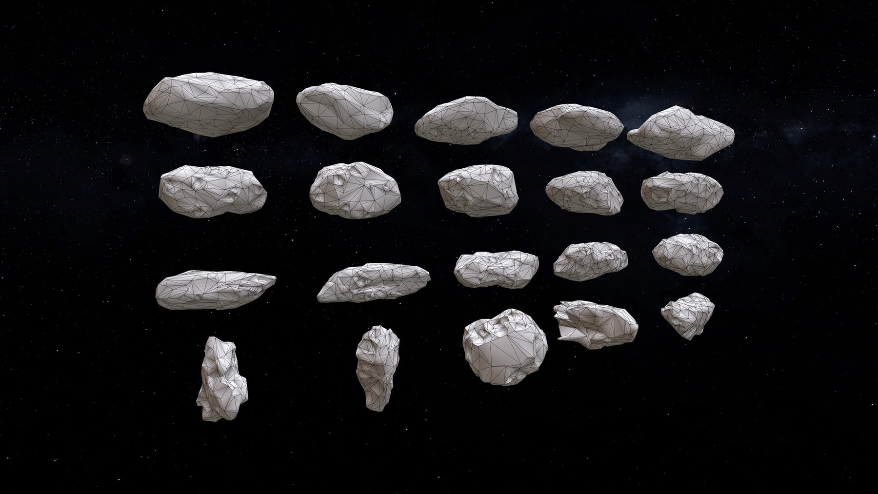 ArtStation - Asteroids Collection | Game Assets
