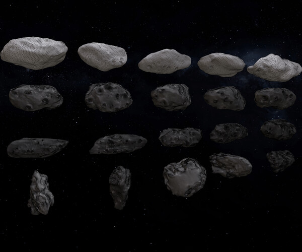 ArtStation - Asteroids Collection | Game Assets