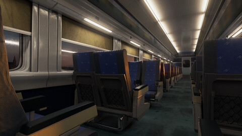 ArtStation - Railway Train Interior | Resources