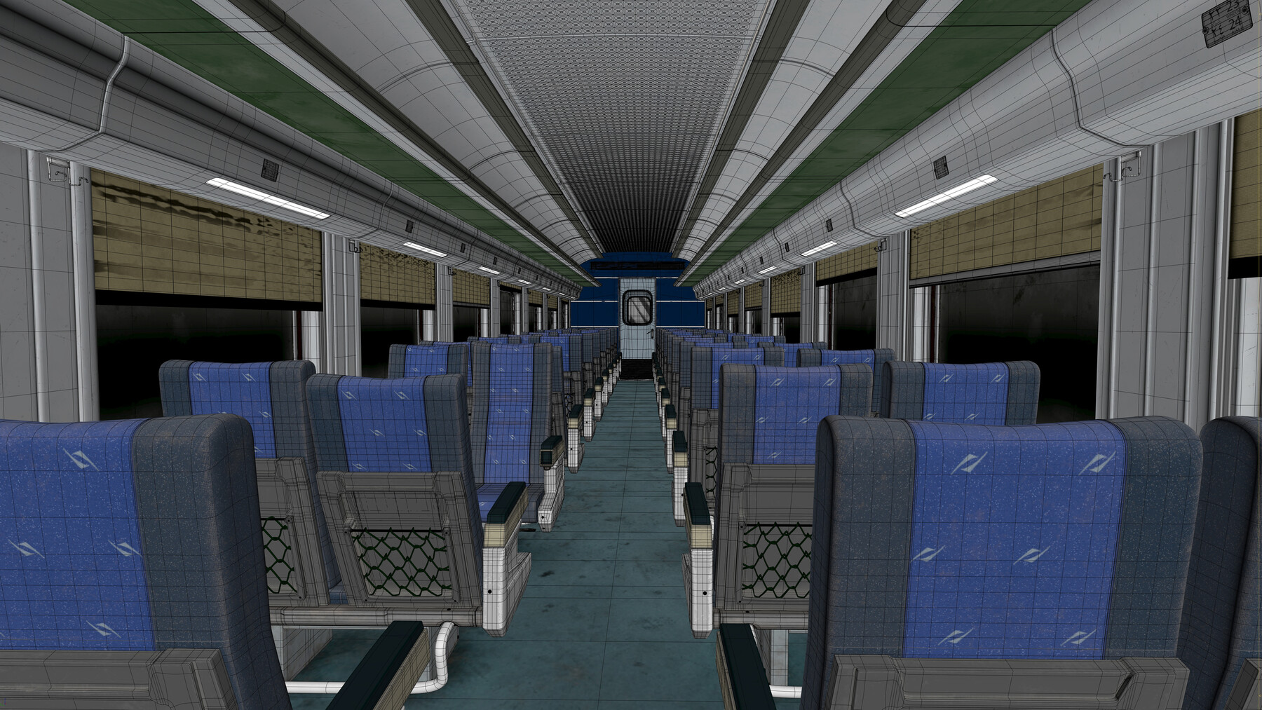 ArtStation - Railway Train Interior | Resources