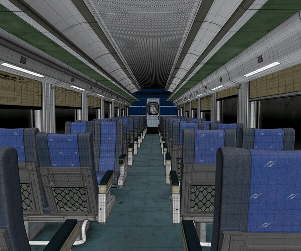 ArtStation - Railway Train Interior | Resources