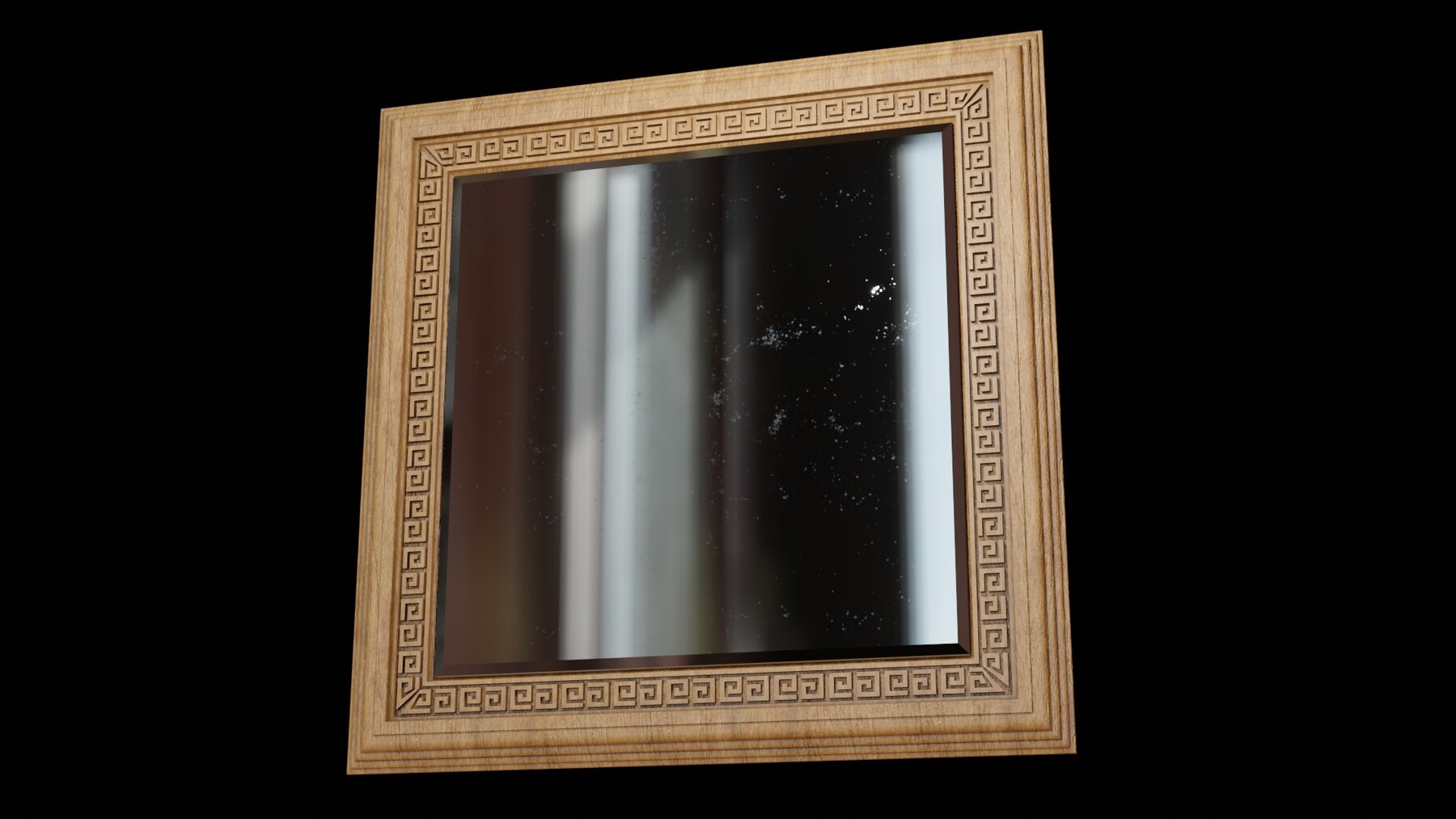 ArtStation - Wooden Mirror 3D Model | Game Assets