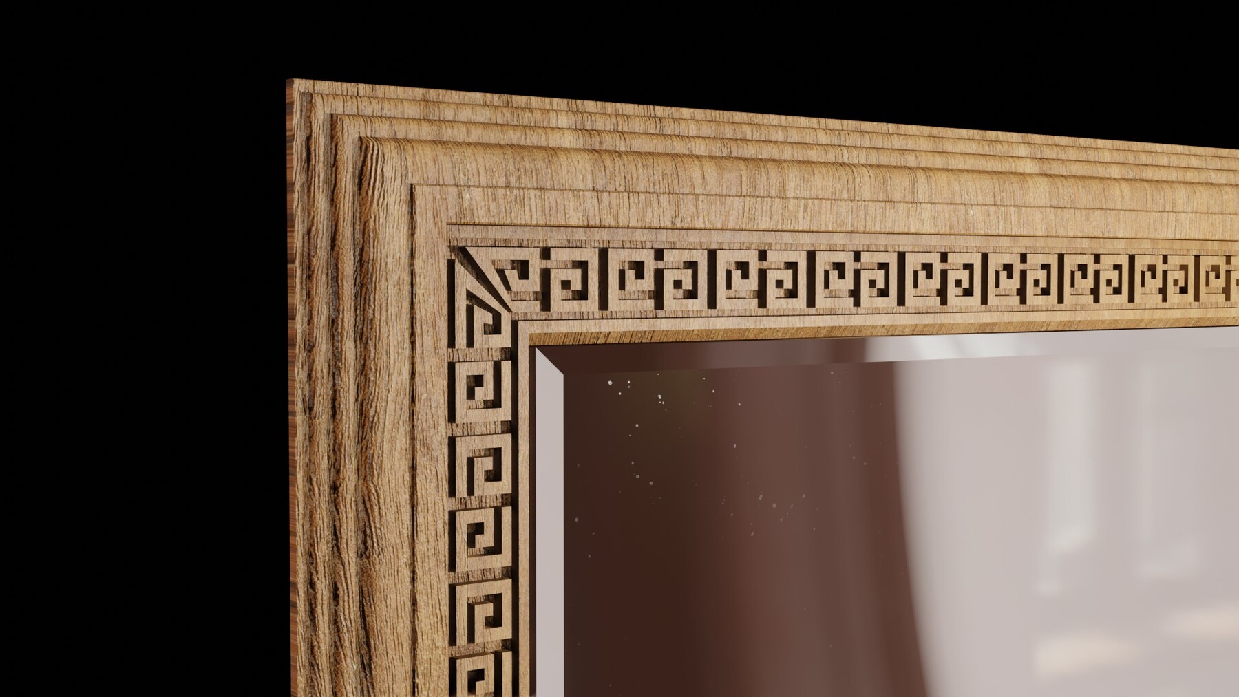 ArtStation - Wooden Mirror 3D Model | Game Assets