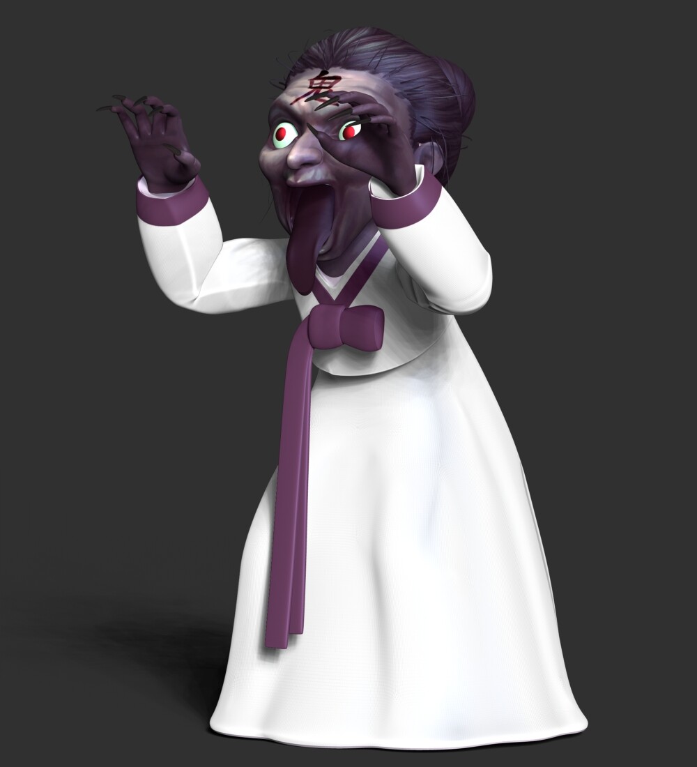 ArtStation - Ghost Grandmother - Halloween | Resources