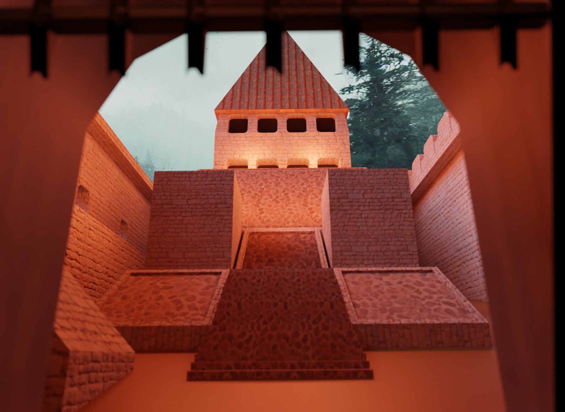 ArtStation - 3d Lowpoly Medieval Castle | Game Assets