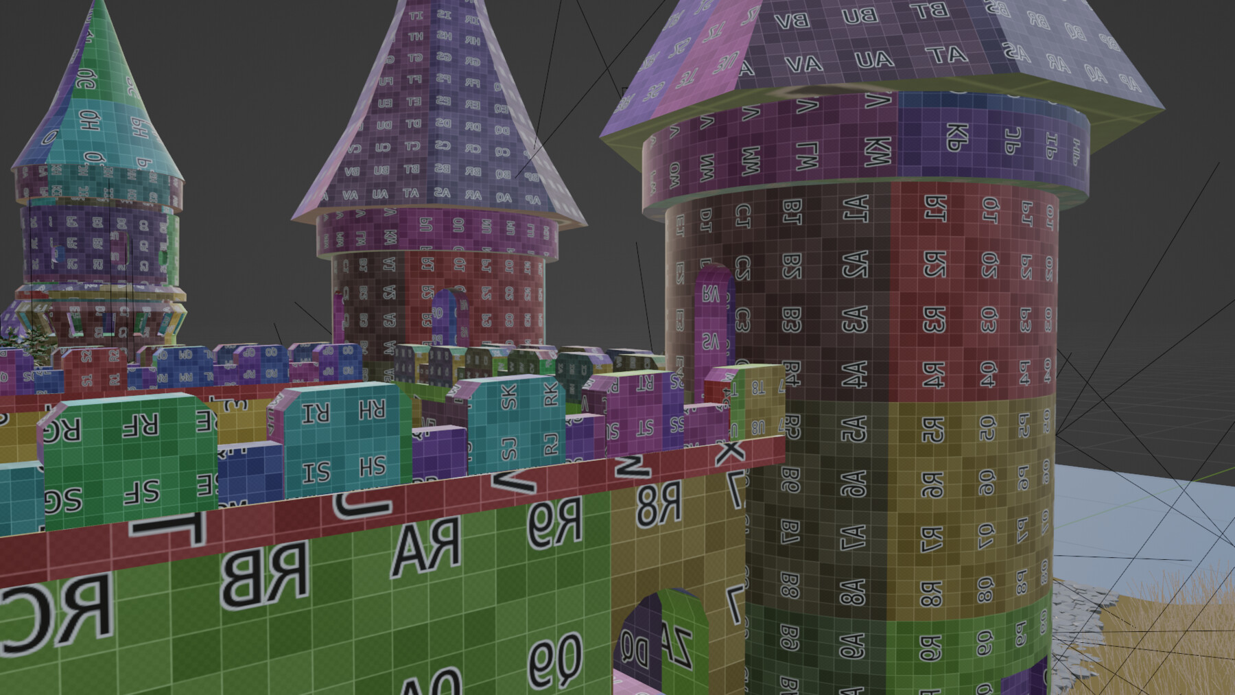 ArtStation - 3d Lowpoly Medieval Castle | Game Assets