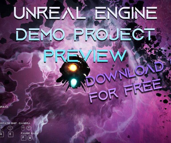 Artstation Free Space Scene In Unreal Engine Playable Demo