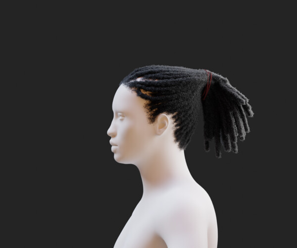 ArtStation - Dreadlocks Ponytail | Game Assets