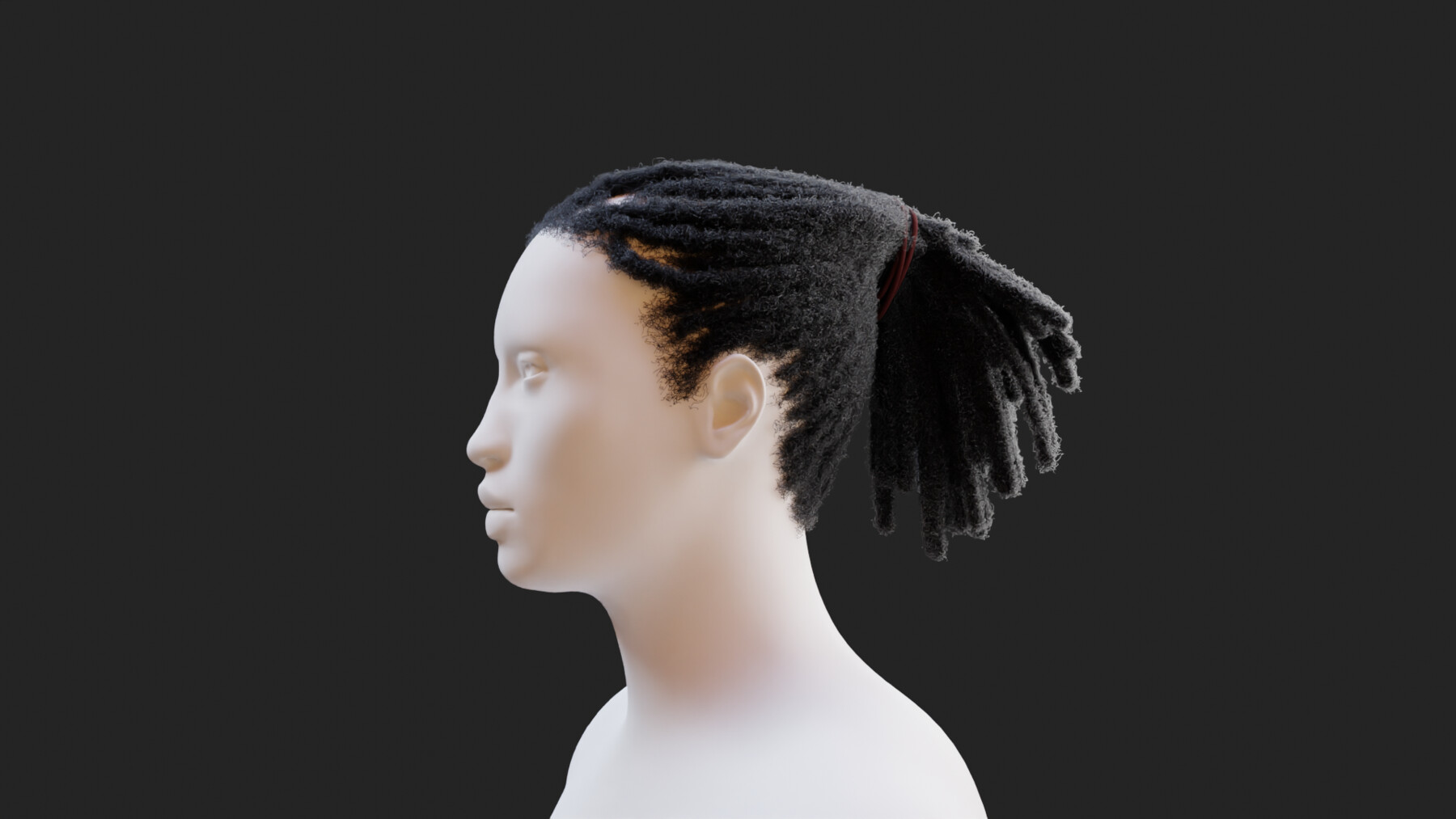 ArtStation - Dreadlocks Ponytail | Game Assets