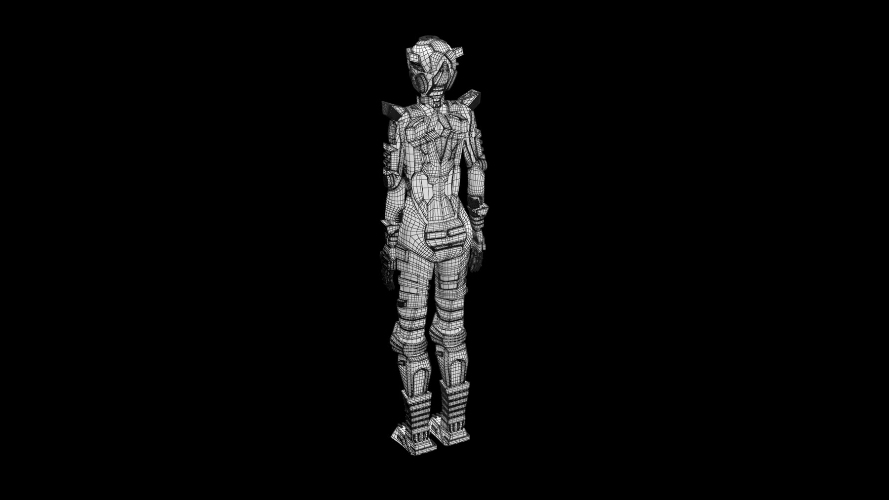 ArtStation - Female Robotic Character from Biped FRCB1 | Resources