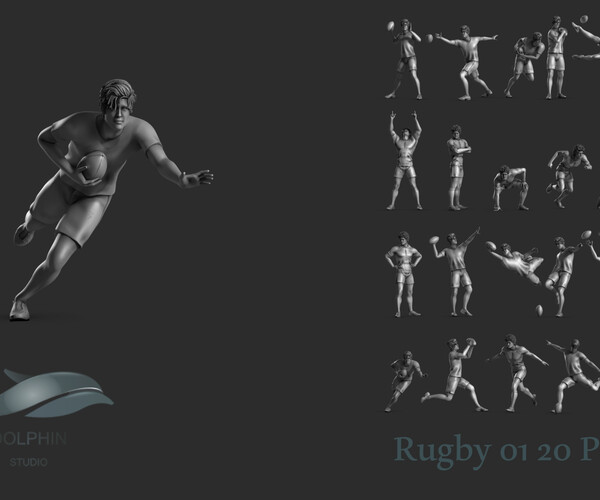 ArtStation - Rugby Poses 01 | Resources