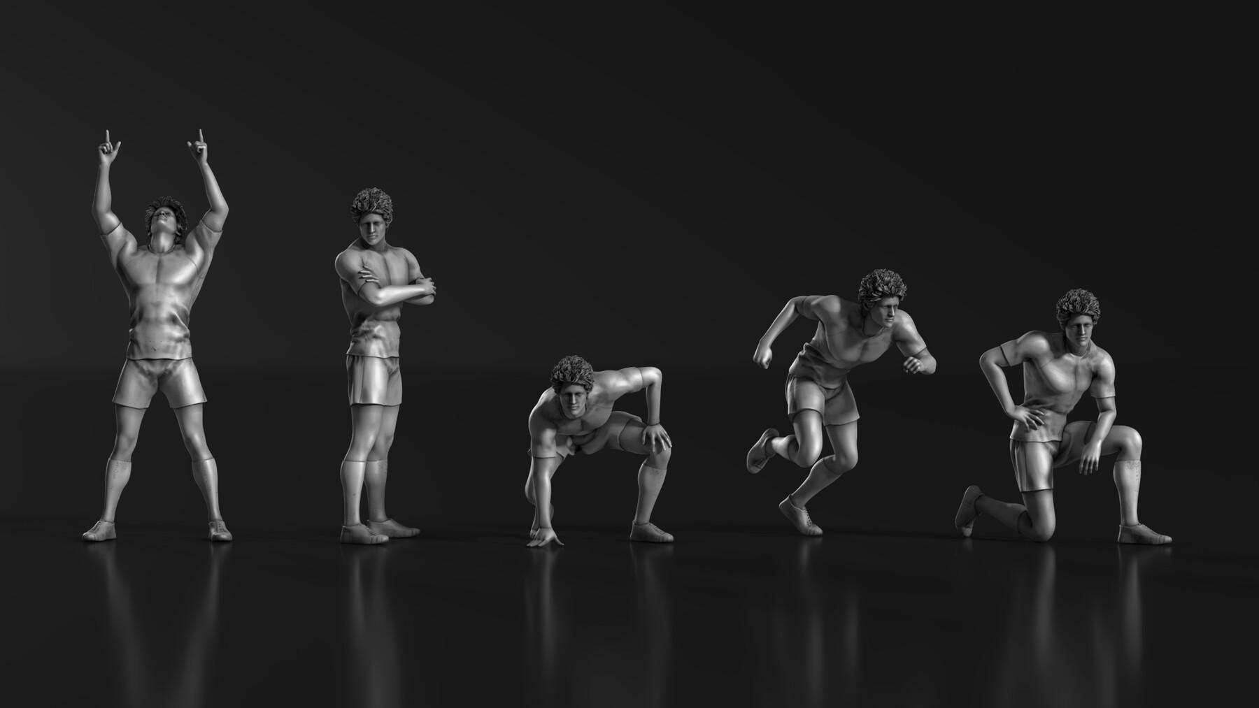 ArtStation - Rugby Poses 01 | Resources