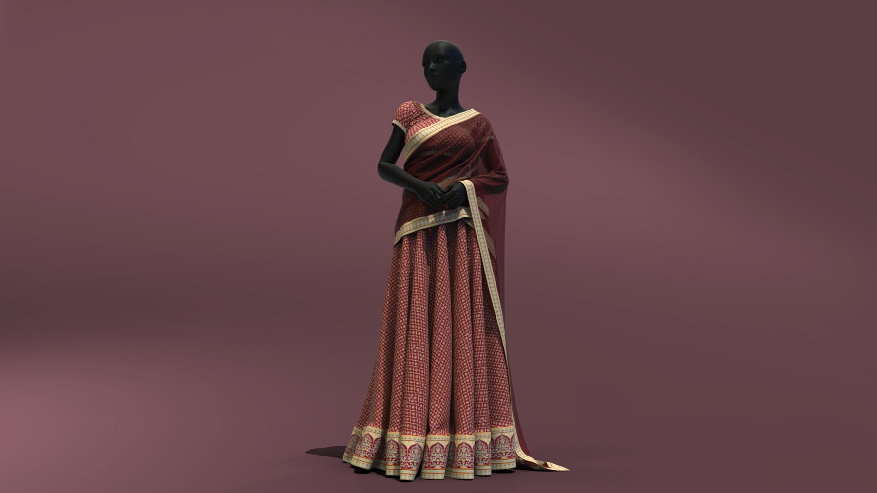 ArtStation - Indian Sari | Game Assets