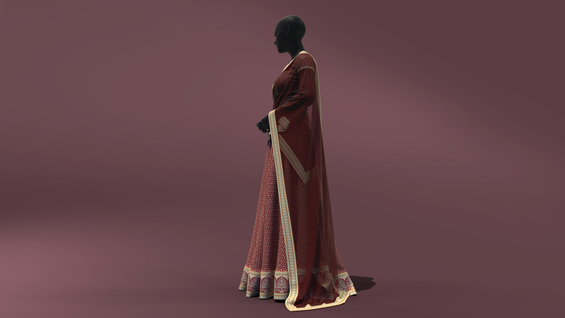 ArtStation - Indian Sari | Game Assets