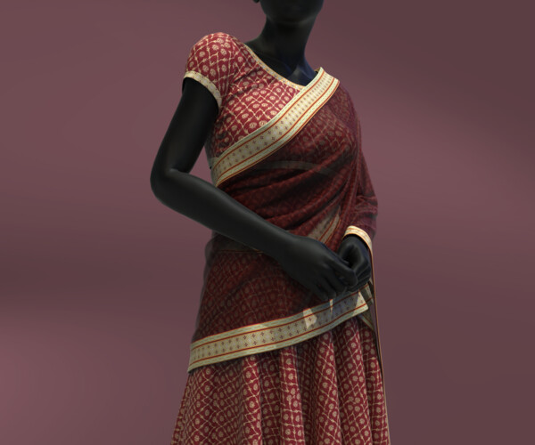 ArtStation - Indian Sari | Game Assets